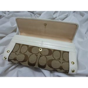 Coach | Bags | Coach Signature Studded Envelope Wallet | Poshmark
